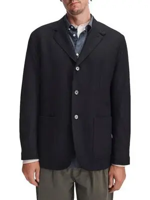 Rag & Bone Becker Wool Blend Knit Sport Coat - Black