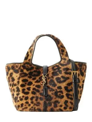 Saint Laurent Le 5 À 7 Baby Bea Leopard-print Shoulder Bag - Leopard Print