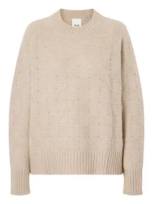ALLUDE Cashmere And Silk-blend Sweater - Ivory