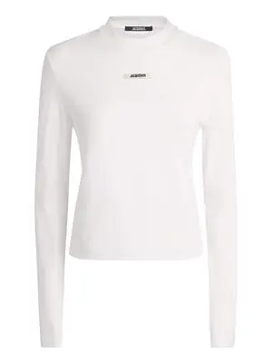 Jacquemus Logo Long-sleeve T-shirt - White