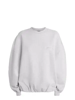 Jacquemus Cotton Logo Sweatshirt - Grey