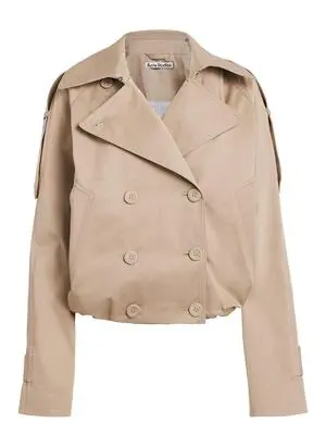 ACNE STUDIOS Cotton Cropped Trench Coat