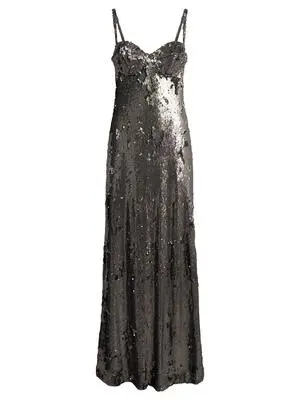 L'Agence Sequin Sayla Gown - Green