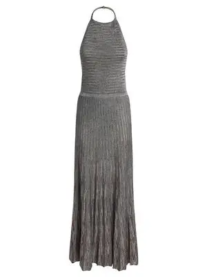 Missoni Lamé Open-back Maxi Dress - Beige