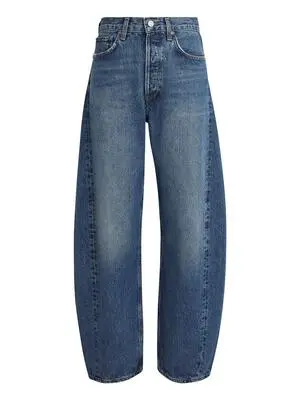 AGOLDE Luna Pierced Tapered Jeans - Blue
