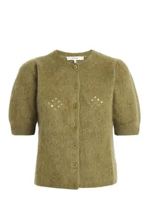 FRAME Frame Cashmere Short Sleeve Cardigan