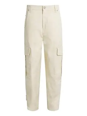 AMI Paris Cotton Cargo Trousers - Ivory