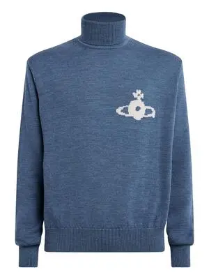 VIVIENNE WESTWOOD Merino Rollneck Mark Sweater