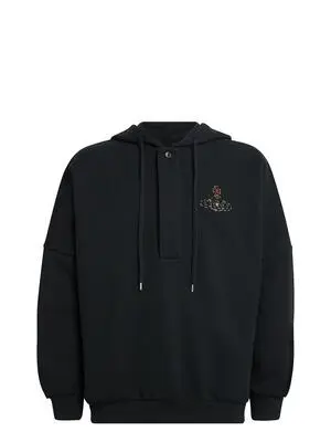 VIVIENNE WESTWOOD Cotton Batwing Hoodie - Black
