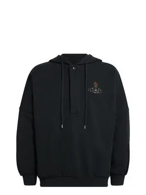 VIVIENNE WESTWOOD Cotton Batwing Hoodie - Black