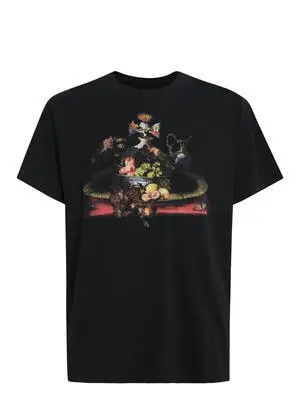 VIVIENNE WESTWOOD Cotton Still Life T-shirt - Black