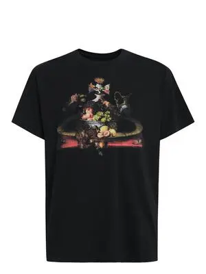 VIVIENNE WESTWOOD Cotton Still Life T-shirt - Black