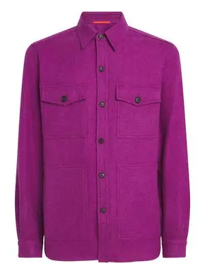 Isaia Cashmere Overshirt - Pink