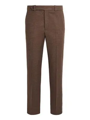 Polo Ralph Lauren Cotton-blend Slim Tailored Trousers - Brown