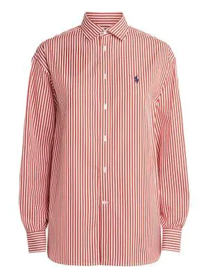 Polo Ralph Lauren Cotton Stripe Shirt - Orange
