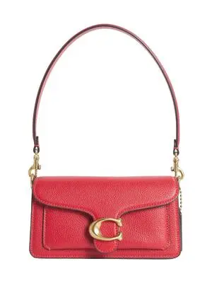 COACH Pebbled Leather Tabby 20 Shoulder Bag Red
