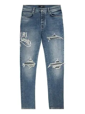 Amiri Hollywood Mx1 Slim Jeans - Blue