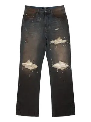 Amiri Ripped Mx1 Straight Jeans - Grey