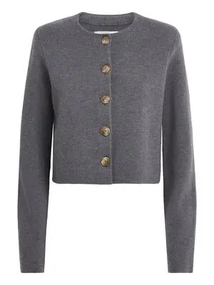Brandon Maxwell Virgin Wool Ryder Jacket - Grey