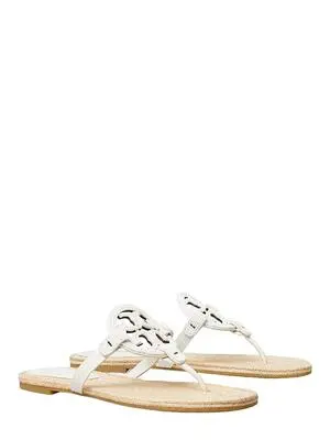 Tory Burch Embellished Espadrille Sandals - Cream