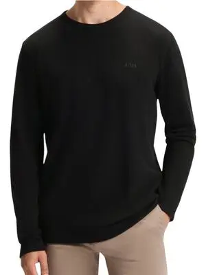 Hugo Boss Crew Neck Long-sleeved T-shirt - Black