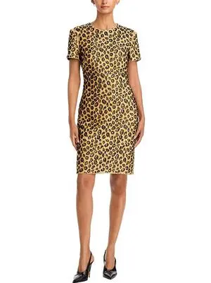 TOCCIN Yvette Embellished Leopard Print Dress - Multi