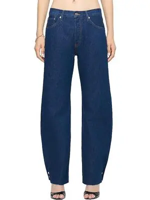 RE/DONE Nico High Rise Convertible Fit Jeans In Rigid Like