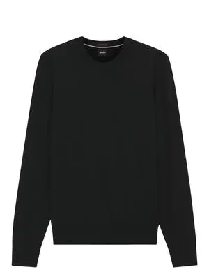 Hugo Boss Long-sleeved Wool Sweater - Black