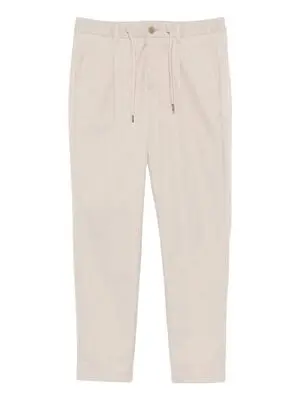 Herno Drawstring Ruched Casual Pants Beige