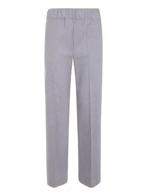 D.exterior Flannel Wide-leg Casual Trousers - Gray