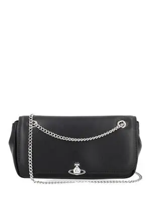 VIVIENNE WESTWOOD Logo Shoulder Bag - Black