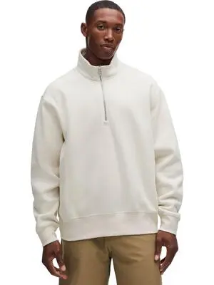 Lululemon Steady State Superloft Half Zip Sweatshirt - Light Ivory