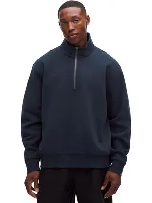Lululemon Steady State Superloft Half Zip Sweatshirt - True Navy