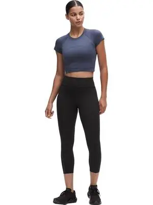 Lululemon Lululemon Fast And Free 6-Pocket High-Rise Crop 23 Black