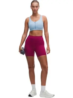 Lululemon Fast And Free 6-pocket High-rise Short 6 - Raspberry Rave