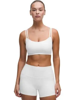 Lululemon Flexyflex Double-strap Yoga Bra White