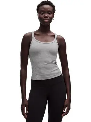 Lululemon Lululemon Align™ Scoop-Neck Waist-Length Tank Top Heathered Core Medium Grey