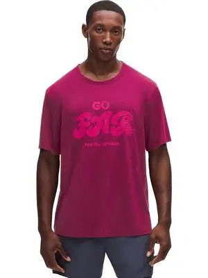 Lululemon Mile Maker Mesh Short-sleeve Shirt - Raspberry Rave