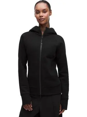 Lululemon Scuba Evolve Classic Full-zip Hoodie In Superloft Light Fabric - Black
