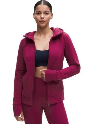 Lululemon Scuba Evolve Classic Full-zip Hoodie In Superloft Light Fabric - Raspberry Rave/raspberry Rave
