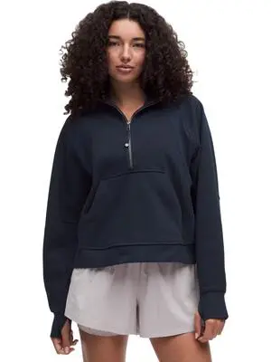 Lululemon Scuba Evolve Oversized Half-zip Hoodie - True Navy