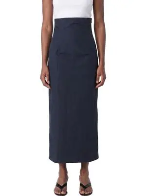 PALOMA WOOL High-waisted Midi Pencil Skirt In Recycled Fabric