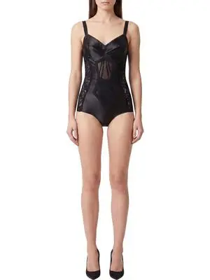 DOLCE & GABBANA Dolce & Gabbana V-Neck Lace Corset Top