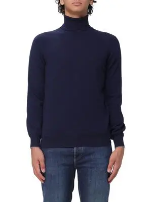 Brunello Cucinelli Slim Fit Wool Blend Turtleneck Jumper Navy