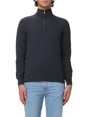 Brunello Cucinelli Slim Fit Half-zip Cashmere Turtleneck Jumper - Grey 1