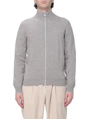 Brunello Cucinelli Slim Fit Cashmere Zip-up Turtleneck Cardigan Grey 1