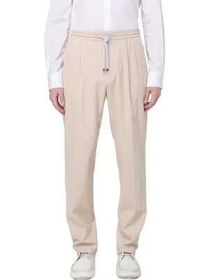 Brunello Cucinelli Brunello Cucinelli Velvet Drawstring Jogger Trousers Beige