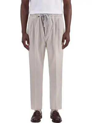 Brunello Cucinelli Brunello Cucinelli Velvet Drawstring Trousers Ice