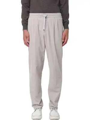 Brunello Cucinelli Brunello Cucinelli Velvet Drawstring Jogger Trousers White