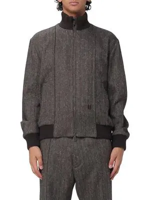 DSQUARED2 Dsquared2 Chevron Wool-Blend Bomber Jacket With Turtleneck Collar